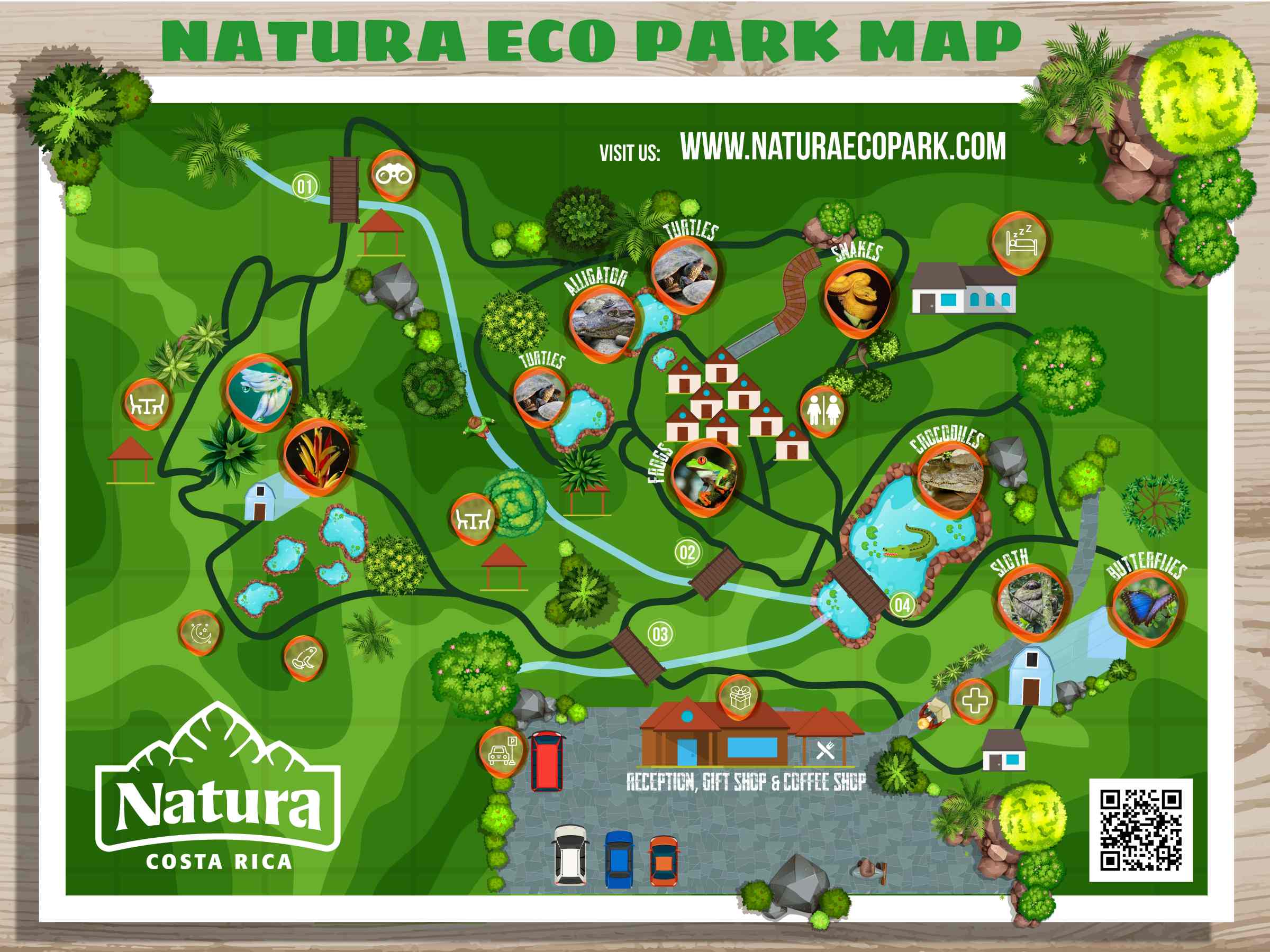 Park Map | Natura Park Costa Rica